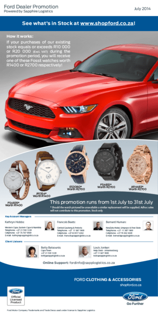 Ford Dealer Promotion - Official Ford Branded Merchandise Website