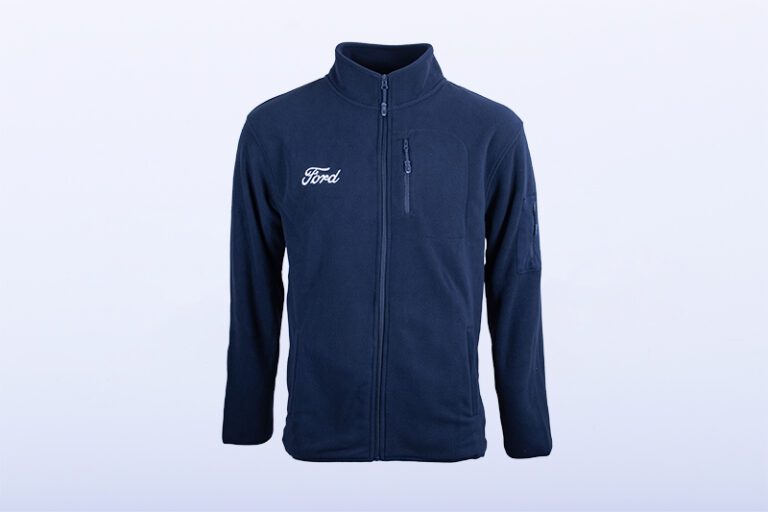 Ford Script Navy Fleece Jacket - Official Ford Branded Merchandise Website