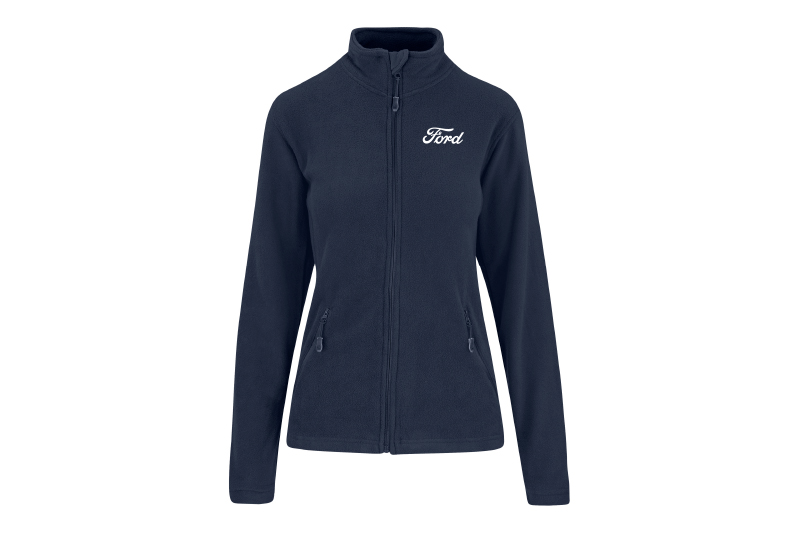 Ford Script Navy Fleece Jacket - Official Ford Branded Merchandise Website